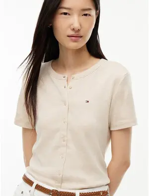 Tommy Hilfiger Button-front Favorite T-shirt