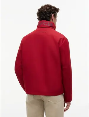 Tommy Hilfiger Recycled Polyester Water-repellent Regatta Jacket With Hidden Hood