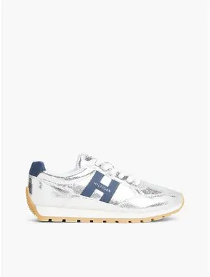 Tommy Hilfiger Hilfiger H-logo Runner Sneaker - Silver