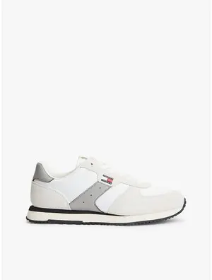 Tommy Hilfiger Mixed-texture Runner Sneaker - Ecru