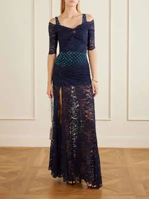 Rabanne Devoré Lace Blouse