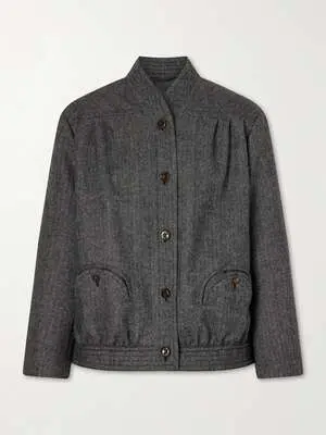 BLAZÉ MILANO Coiba Virgin Wool-blend Jacket - Gray