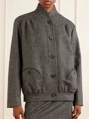 BLAZÉ MILANO Coiba Virgin Wool-blend Jacket - Gray
