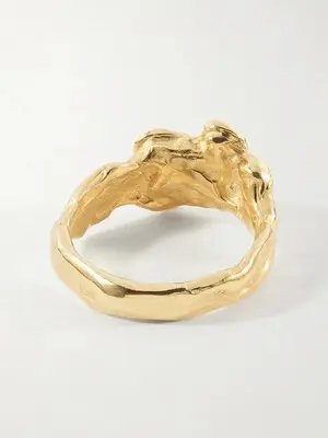 SIMUERO Ola 18kt -plated Sterling Silver And Smoky Quartz Ring