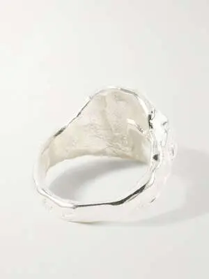 SIMUERO Coco Sterling And Garnet Ring
