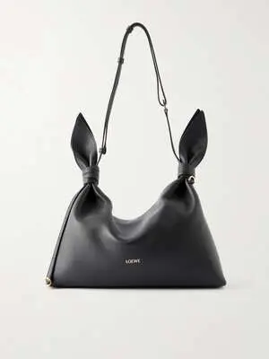 Loewe Scarf Medium Knot-detailed Leather Shoulder Bag