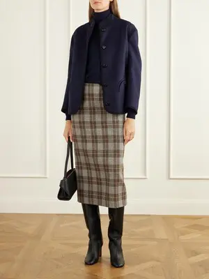BLAZÉ MILANO Nitak Curly Virgin Wool Coat - Blue