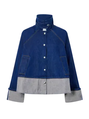 Brandon Maxwell The Wells Denim Jacket - Blue