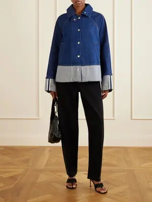 Brandon Maxwell The Wells Denim Jacket - Blue