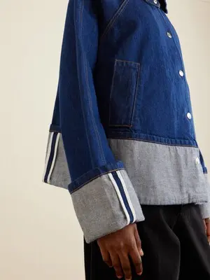 Brandon Maxwell The Wells Denim Jacket - Blue