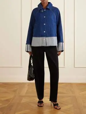 Brandon Maxwell The Wells Denim Jacket