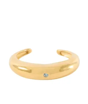 SIMUERO 18-karat -plated Cubic Zirconia Bangle
