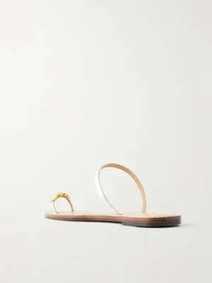 AMANU The Kibera Embellished Satin Sandals
