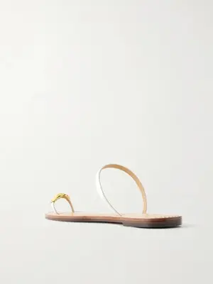 AMANU The Kibera Embellished Satin Sandals