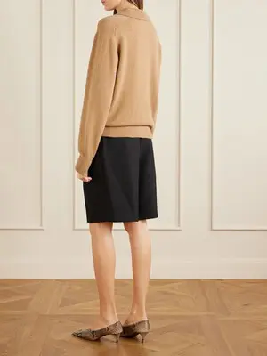 Khaite Jackson Wool And Cashmere-blend Sweater - Neutrals