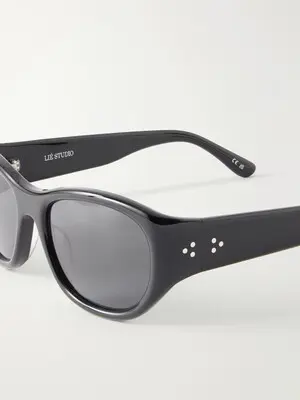Lié Studio Lee Oval-frame Acetate Sunglasses