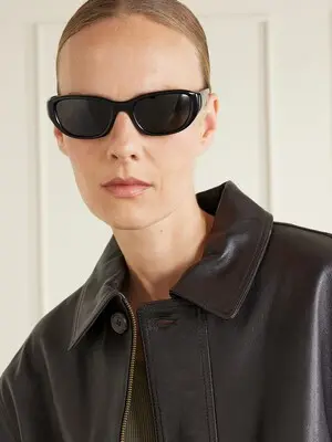 LIÉ STUDIO Lee Oval-frame Acetate Sunglasses