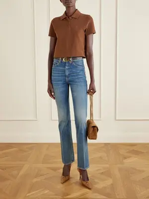 Saint Laurent High-waisted Five-pocket Jeans - Blue
