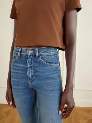Saint Laurent High-waisted Five-pocket Jeans - Blue