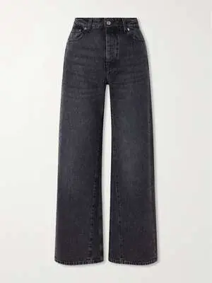 Our Legacy Treble Cut High-rise Wide-leg Jeans - Gray
