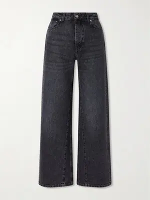 Our Legacy Treble Cut High-rise Wide-leg Jeans - Gray