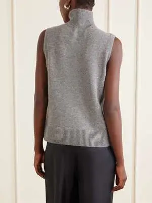 Brandon Maxwell The Bruno Wool And Cashmere-blend Turtleneck Tank