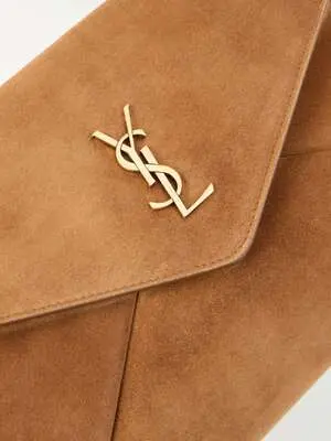 Saint Laurent Cassandre Suede Clutch