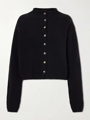 Khaite Annora Wool And Cashmere-blend Turtleneck Sweater - Black