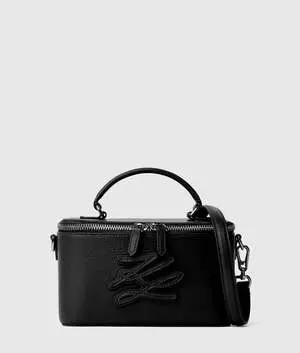 Karl Lagerfeld K/autograph Vanity Crossbody Bag - Black