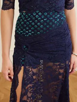 Rabanne Lace Maxi Skirt