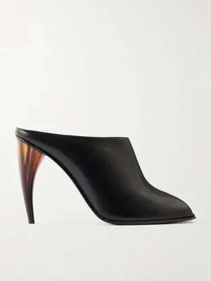 Alexander McQueen Leather Mules - Black