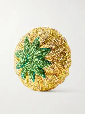 Judith Leiber Sunflower Crystal-embellished Clutch