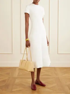 Brandon Maxwell The Ridley Linen-blend Midi Dress