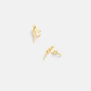 COACH Skeletal Rexy Clip-on Stud Earrings