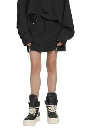 Rick Owens Tower Bolan Banana Mini Skirt - Black