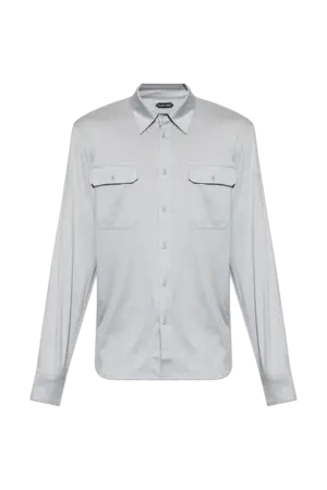 TOM FORD Shirt With Pockets - Grey