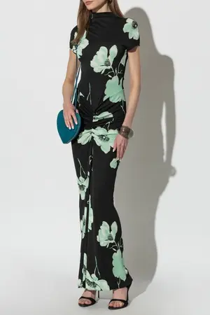 Alaïa Dress With Floral Motif