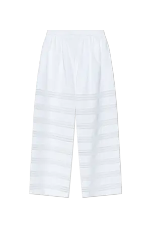 Alaïa Loose-fit Cotton Pants - White