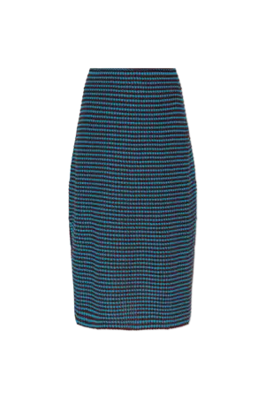 Alaïa Skirt With Side Slits - Blue