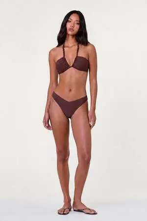 NICHOLAS Tahina Bikini Bottom - Espresso
