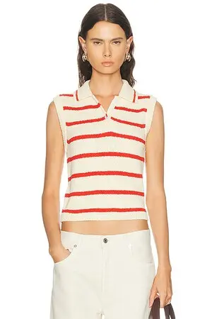 Altuzarra Sleeveless Striped Knit Top