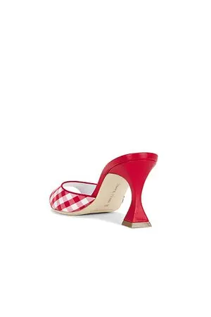Manolo Blahnik Jadara 70 Gingham Sandal