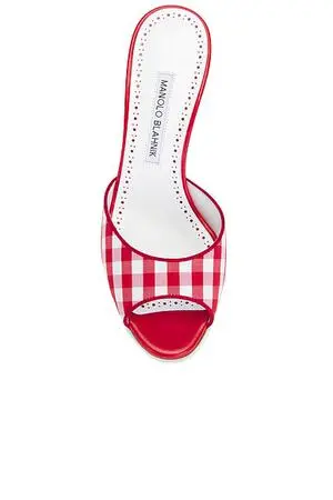 Manolo Blahnik Jadara 70 Gingham Sandal