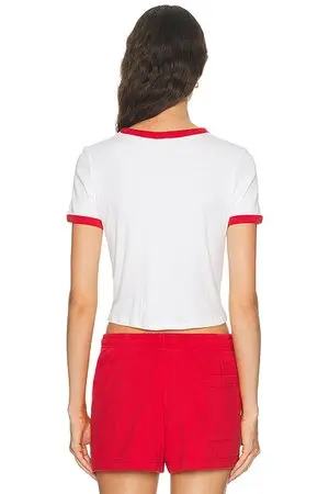 SPORTY & RICH California Emblem Soft Ringer Tee