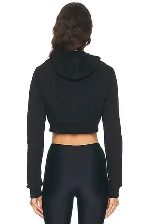 Balenciaga Cropped Zip-up Hoodie