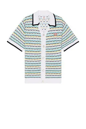 Casablanca Tuck Stitch Short Sleeve Shirt