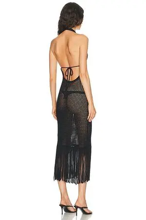 HAELO Double Two-toned Fringe Dress