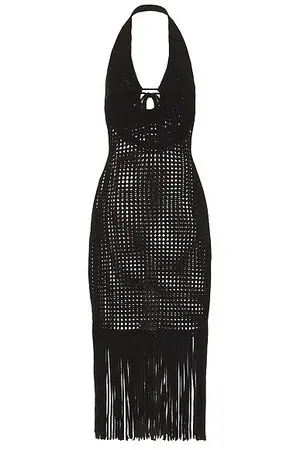 HAELO Double Two-toned Fringe Dress