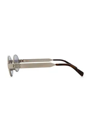 Miu Miu Oval Metal Sunglasses