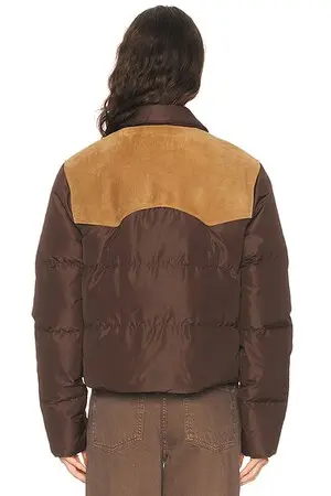 Miu Miu Tela Tec Piumino Pelle Jacket